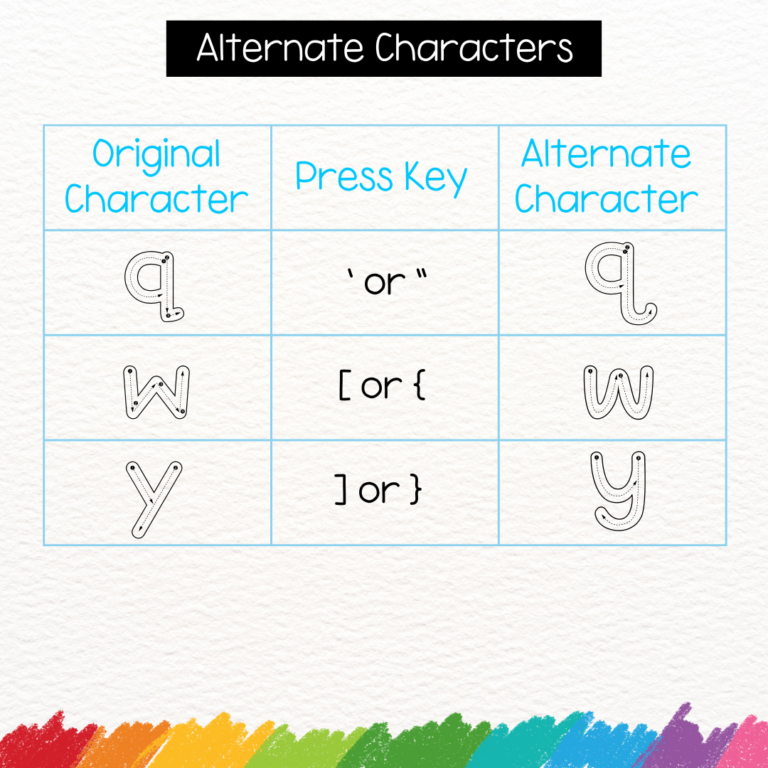 Tracing Letters Font with Directional Arrow or Guides - Diary Tracing ...
